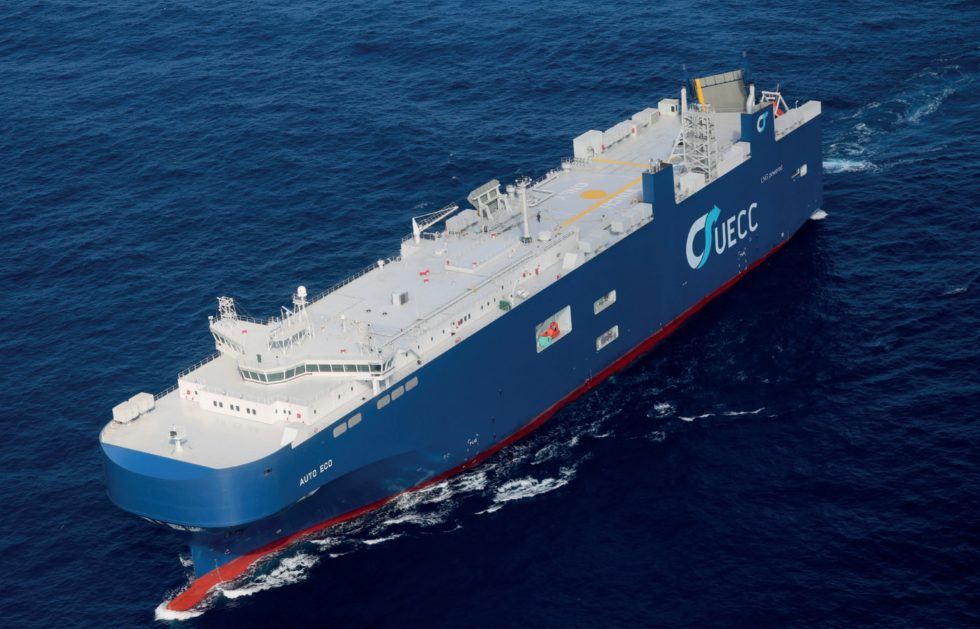 UECC Launches 1st Battery Hybrid LNG-Powered PCTC | Sea and Job