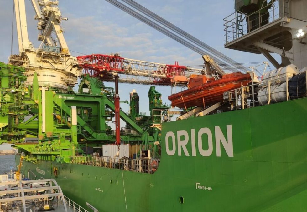 DEME’s offshore installation vessel Orion in LNG bunkering op | Sea and Job