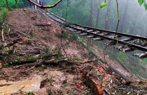 Landslides and Flash Floods Block Roads and Heritage Rail Tracks in ...